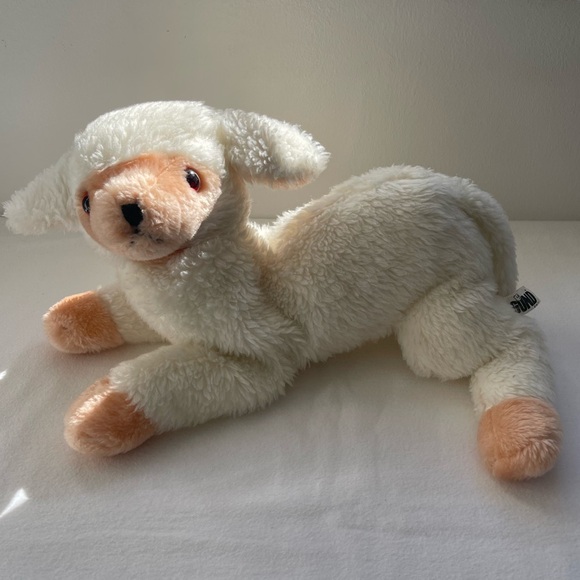 Gund | Toys | Vintage Gund Lamb Sheep Ivory White Plush Stuffed Animal 977 | Poshmark